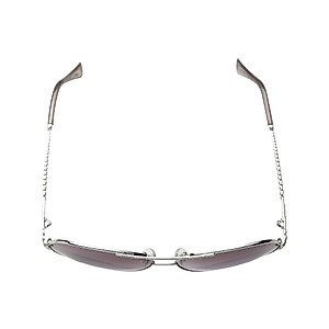 GUESS Women's Gu7470-s Aviator Sunglasses, Shiny Light nickeltin & Gradient, 60 mm