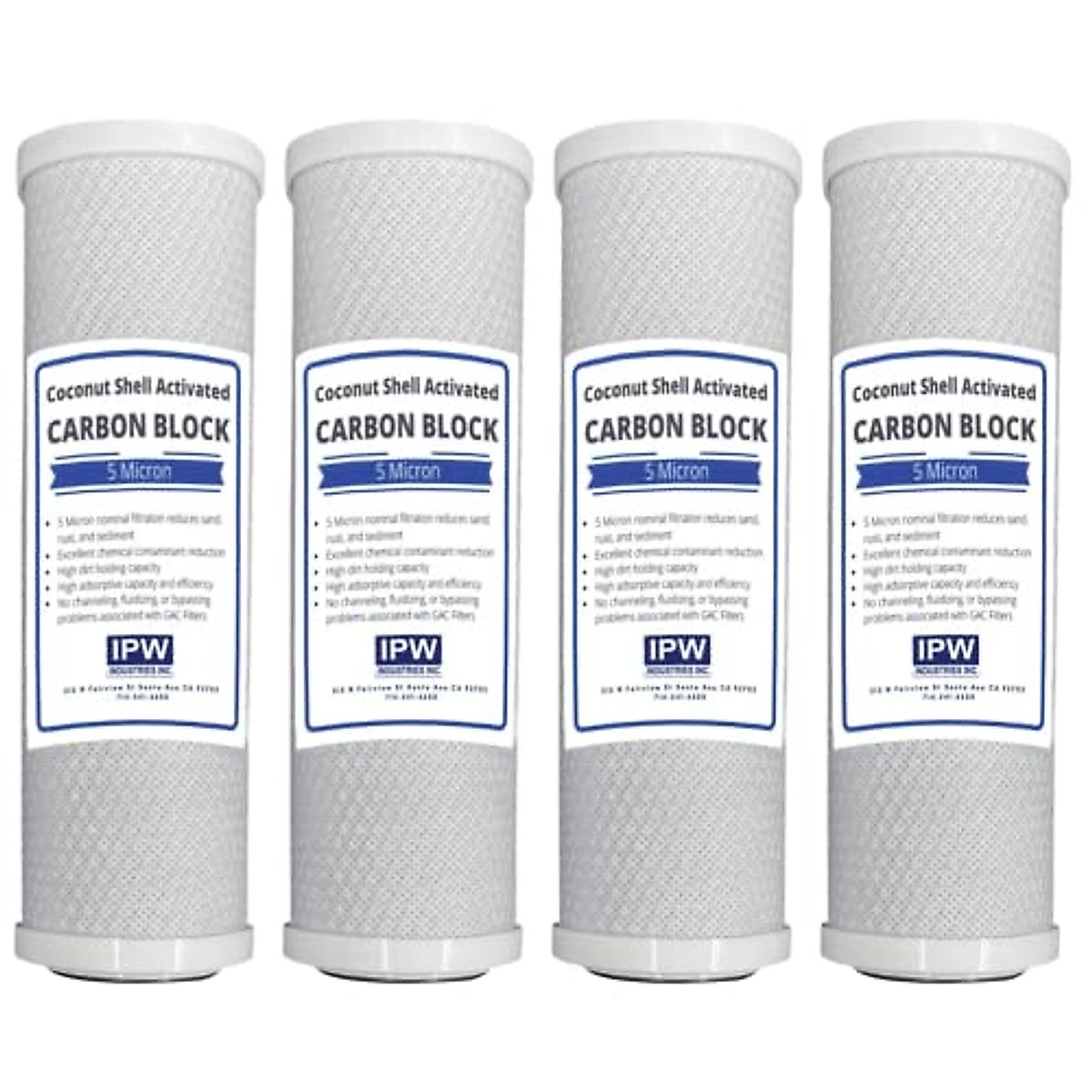Premium Countertop Water Replacement Filter compatible for Ecosoft For Use In the Countertop Ecosoft Water Filters, Pack of 4