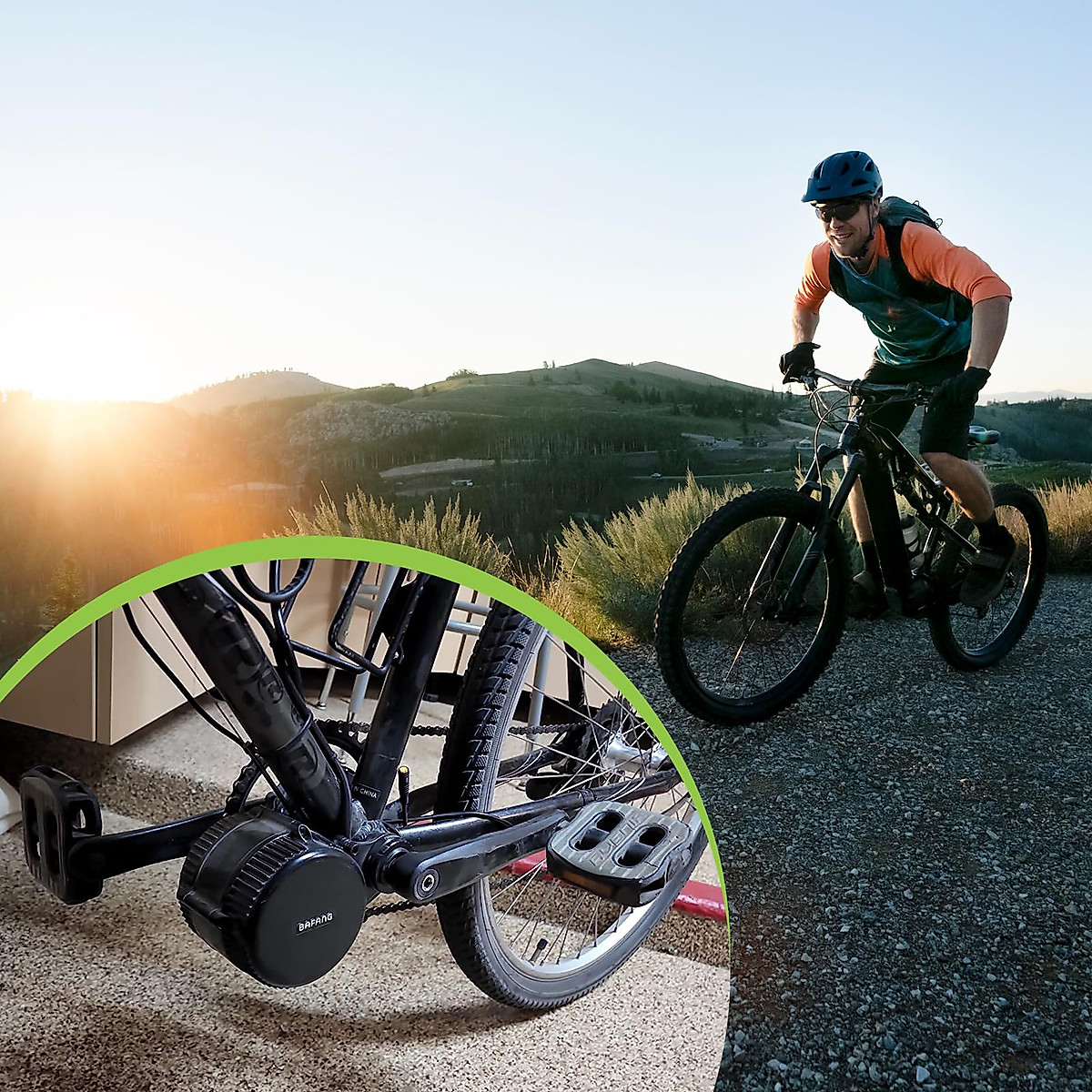 BAFANG Crank Arm 170mm Electric Bicycle Diamond Hole Crank Mid Motor Cranks Essential Parts Mid Motor Accessory BBS01 BBS02 BBSHD Electric Bikes Part E Bike Crank Leg