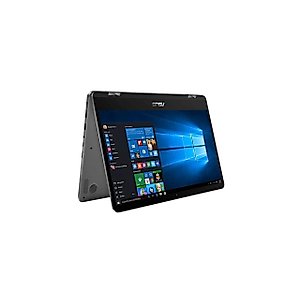ASUS Zenbook Flip UX461U 14" Full HD Touch 2-in-1 Laptop: Core i7-8550U, 16GB RAM, 512GB SSD, Backlit Keyboard, Fingerprint Reader, Windows 10