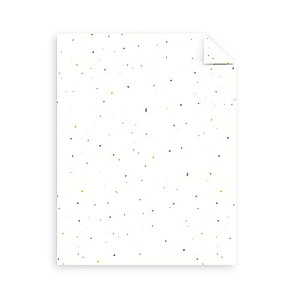 Astrobrights Mega Collection, Colored Cardstock, Bright Confetti White, 320 Sheets, 65 lb/176 gsm, 8.5" x 11" - MORE SHEETS! (91683)