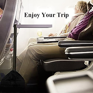 Airplane Footrest with Memory Foam Portable Travel Plane Leg Rest Foot Hammock Adjustable Height Travel Accessories Trian Home Office Relax Your Feet
