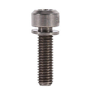6Pcs M5 x 18mm Bolts Screw Stem Bolt Bike Fixed Stem Bolts with Washers for Mountain Road Bike ()