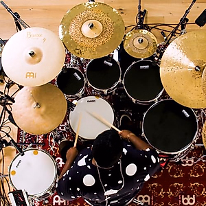 Meinl Cymbals Byzance 19" Dual Crash — Made in Turkey — Hand Hammered B20 Bronze, 2-Year Warranty (B19DUC)