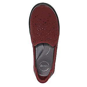 BZees Womens Poppyseed Slip-On Windsor Red 9.5 M