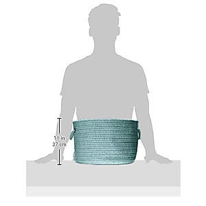 Colonial Mills WL27 18 by 18 by 12-Inch Bristol Storage Basket, Teal