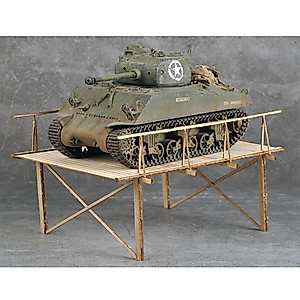 LoveinDIY 1/35 Tank Bridge Building Model Kits DIY Scene Scenery Layout