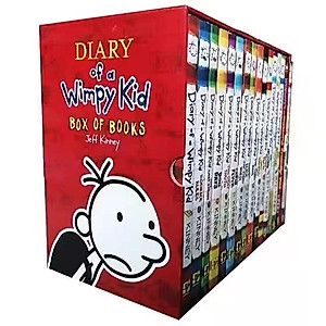 A Library of Diary of A Wimpy Kid 1-16 Books Set Collection Box Set