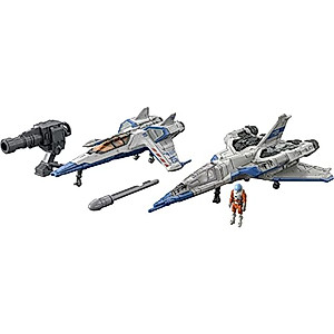 Disney and Pixar Lightyear Small Vehicle Toy Pack, 2 Spaceships & 1 Buzz Lightyear Figure, Hyperspeed Series (Multicolor)