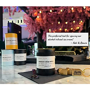 Chug Buddy Beer Shotgun Tool Metal Can Opener Keychain - Shotgun Chugging Tool - Shot Gun Tool gold steel beer bong shotgunning 4in1 tool - parties tailgating gift drinking accessories (Black)