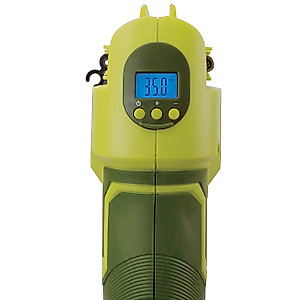 Sun Joe 24V-AJC-LTW 24-Volt IONMAX Cordless Portable Air Compressor with Nozzle Adapters and Storage Bag, Kit (w/1.3-Ah Battery + Quick Charger)