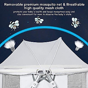 Mosquito Netting for Stroller, Encrypted Stroller Mosquito Net Full Cover, Stretchable Netting Breathable Folding Dual-Use Zipper Mesh Mosquito Net for Baby Car seat Cover (Black), XLXQ012