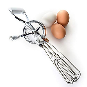 Norpro Egg Beater Classic Hand Crank Style 18/10 Stainless Steel Mixer 12 Inches