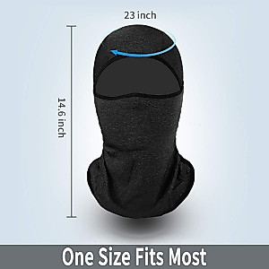 Achiou Balaclava Face Mask, Ski Mask for Men Women Football, Lightweight Sheisty Mask, Ninja Shiesty Sun Hood UV Protection