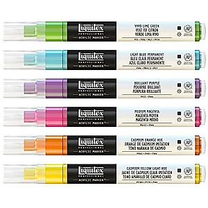 Liquitex Professional Paint Marker Set, 6 Piece, Vibrants