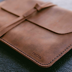 MacBook Air M1-M3 Case & MacBook Pro 13 Inch (M1 & M2) — ‘Pablo’ Handmade & Expertly Crafted Luxury MacBook Case — Beautifully Stitched Fair Trade Full Grain Leather — Brown