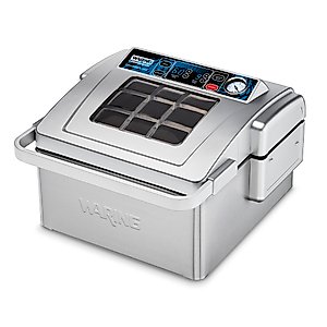 Waring Commercial WCV300 Vacuum Sealer, Silver 2 Gallon Bag Capacity