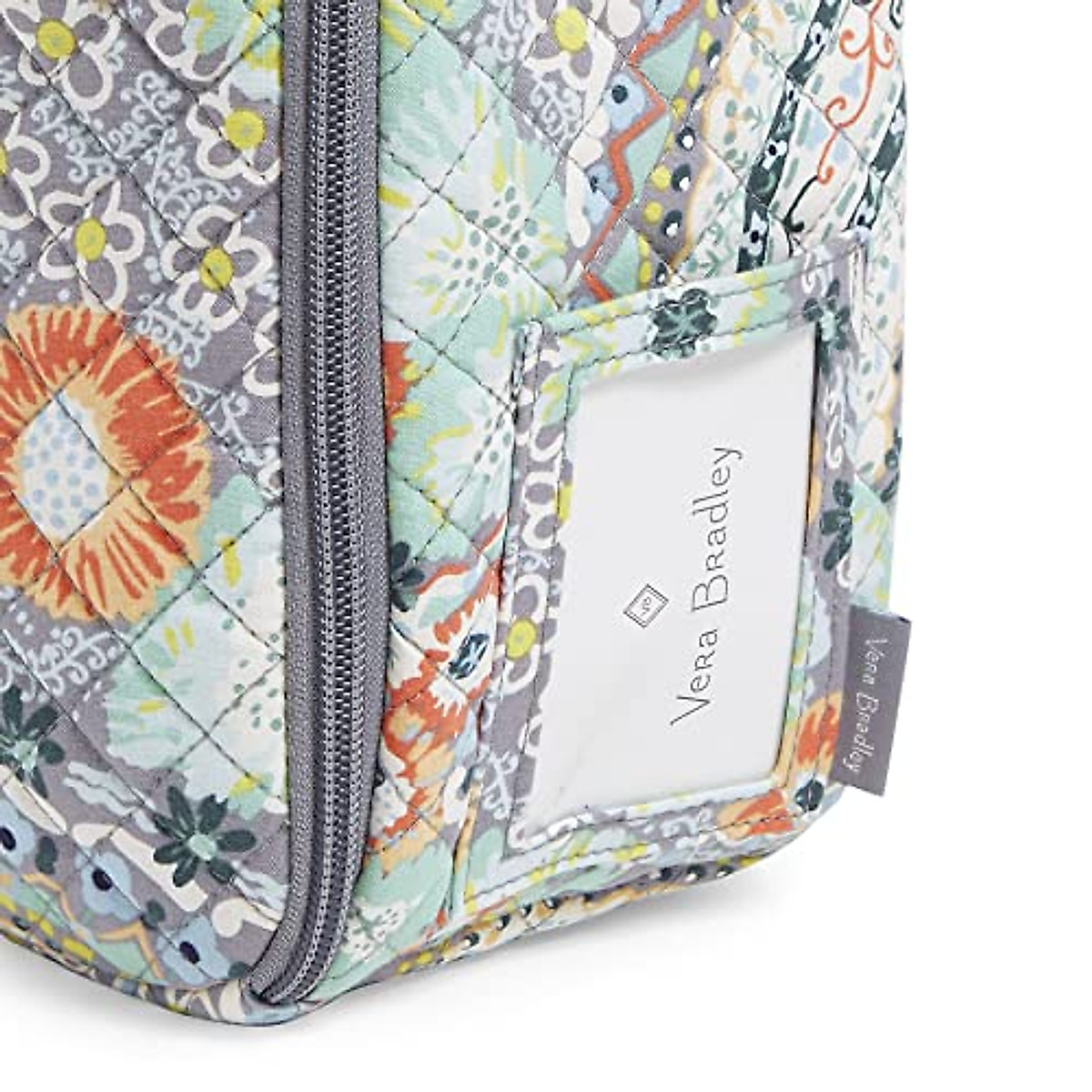 Vera Bradley Women's Cotton Deluxe Lunch Bunch Lunch Bag, Citrus Paisley - Recycled Cotton, One Size