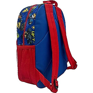 Fast Forward Blaze And The Monster Machines 16" Licensed Cargo School Backpack For Boys (Blue-Red)