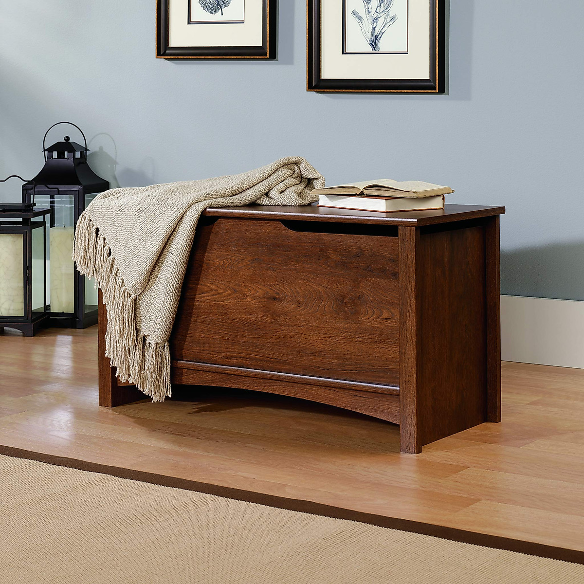 Sauder Shoal Creek Storage Chest, Oiled Oak finish