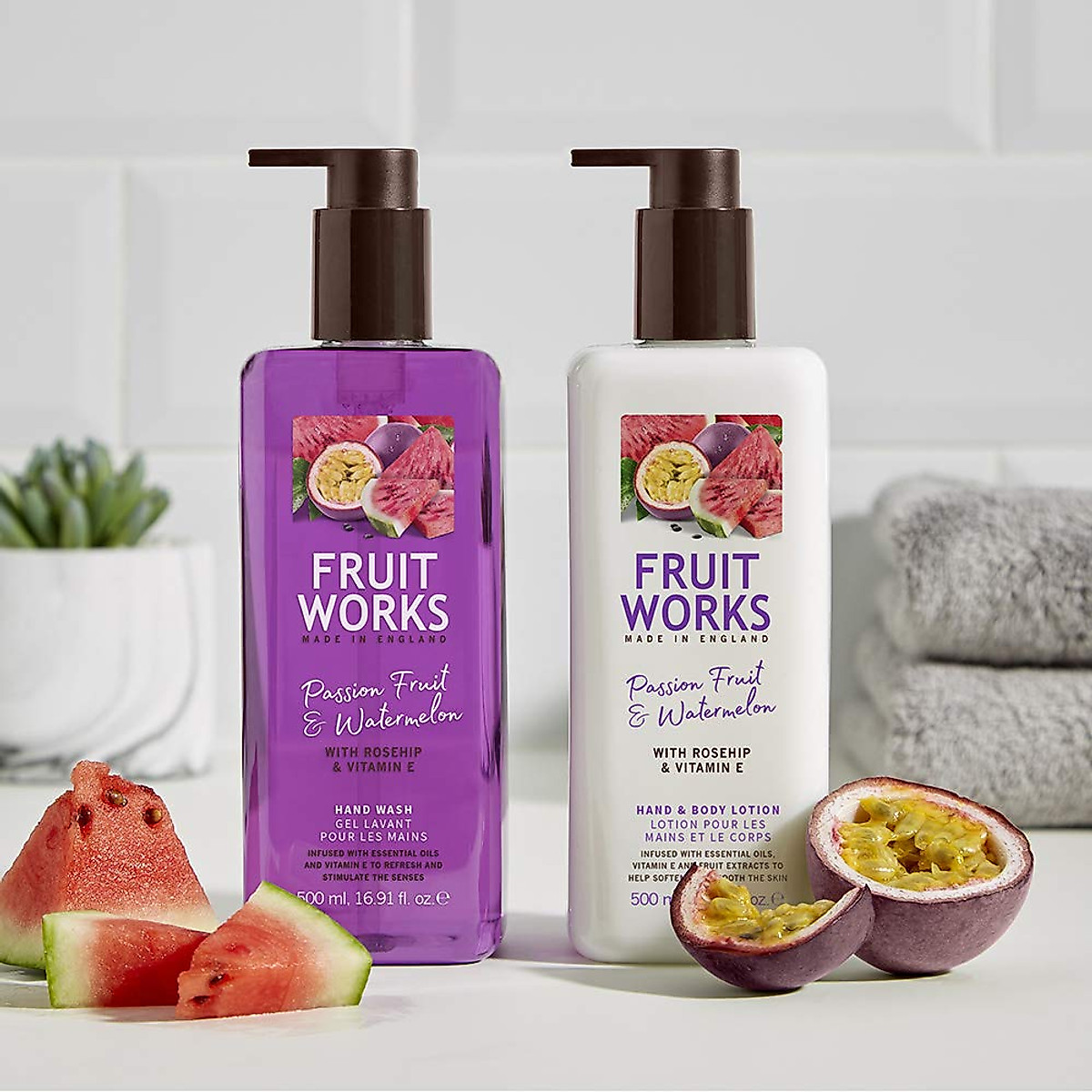 Fruit Works Passion Fruit & Watermelon Cruelty Free & Vegan Body Mist With Natural Extracts 1x 250ml