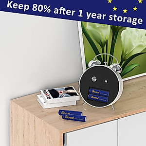 BONAI 1.5V AAA Alkaline Batteries Long-Lasting Triple A Battery High-Performance Leak-Proof 10-Year Shelf Life (40 Count)