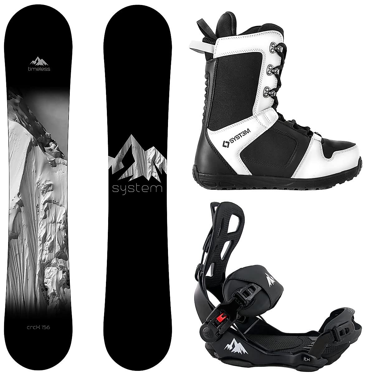Package-System Timeless Snowboard 156 cm-System LTX Binding Large-System APX Snowboard Boots-10