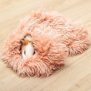 KAYCOWZA Guinea Pig Blankets 4 Pack, Warm Cozy Pet Cage Accessories for Guinea Pig Hedgehog Rabbit Hamster Chinchilla Ferret Small Animals, Fleece Cage Liners Bedding Mat Washable for Cold Weather