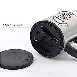 AZFUNN Self Stirring Coffee Mug - Self Stirring, Electric Stainless Steel Automatic Self Mixing Cup and Mug- Cute & Funny, Best for Morning, Travelling, Home, Office, Men and Women
