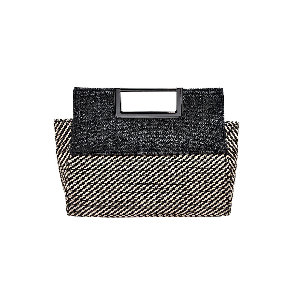 La Regale Chic Summer Shopper - Raffia Self Handle Carry All