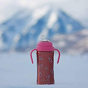 Pacific Baby Hot-Tot Insulated Stainless Steel Infant Baby Eco Feeding Bottle Anti-Colic Nipple 7 Ounce