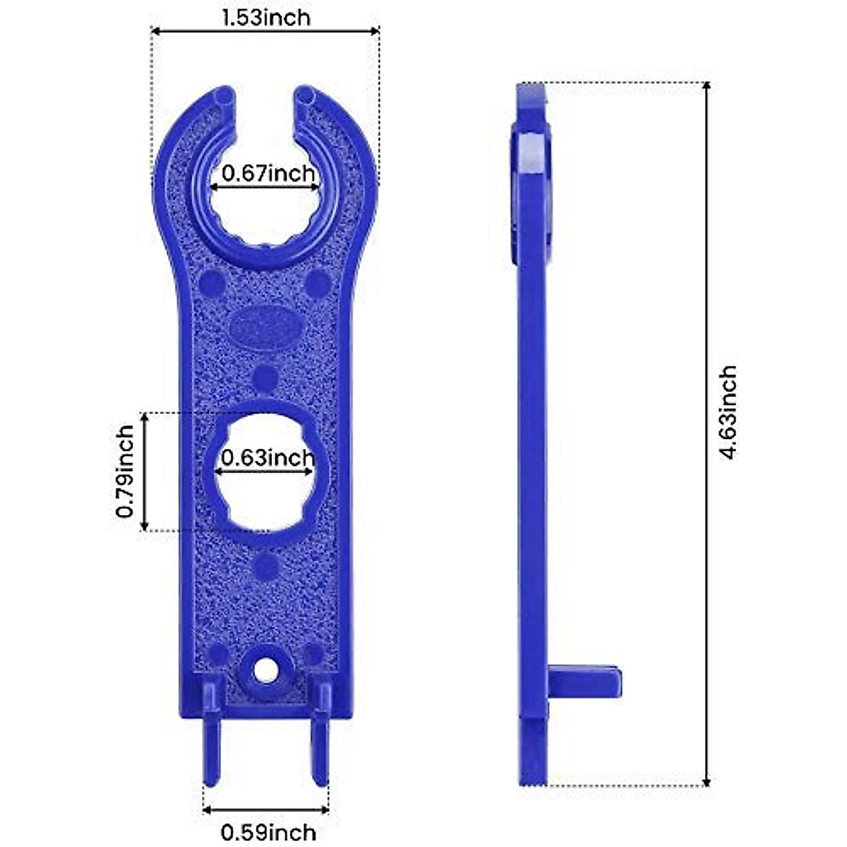 CATOSUM 5 Pair Solar Spanner Wrench for MC4 Connectors, Solar Connector Tool Assembly Spanners Wrenches, Solar Panel Connector Tool, Solar PV Disconnect Removal Tools