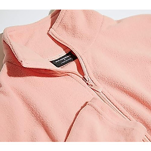 Real Essentials 2 Pack Women's Classic-Fit Womens Women Long-Sleeve Sweatshirt Sweater Pullover Warm Full Outerwear Zipped Long Sleeve Full-Zip Polar Soft Fleece Jacket - Set 8, S