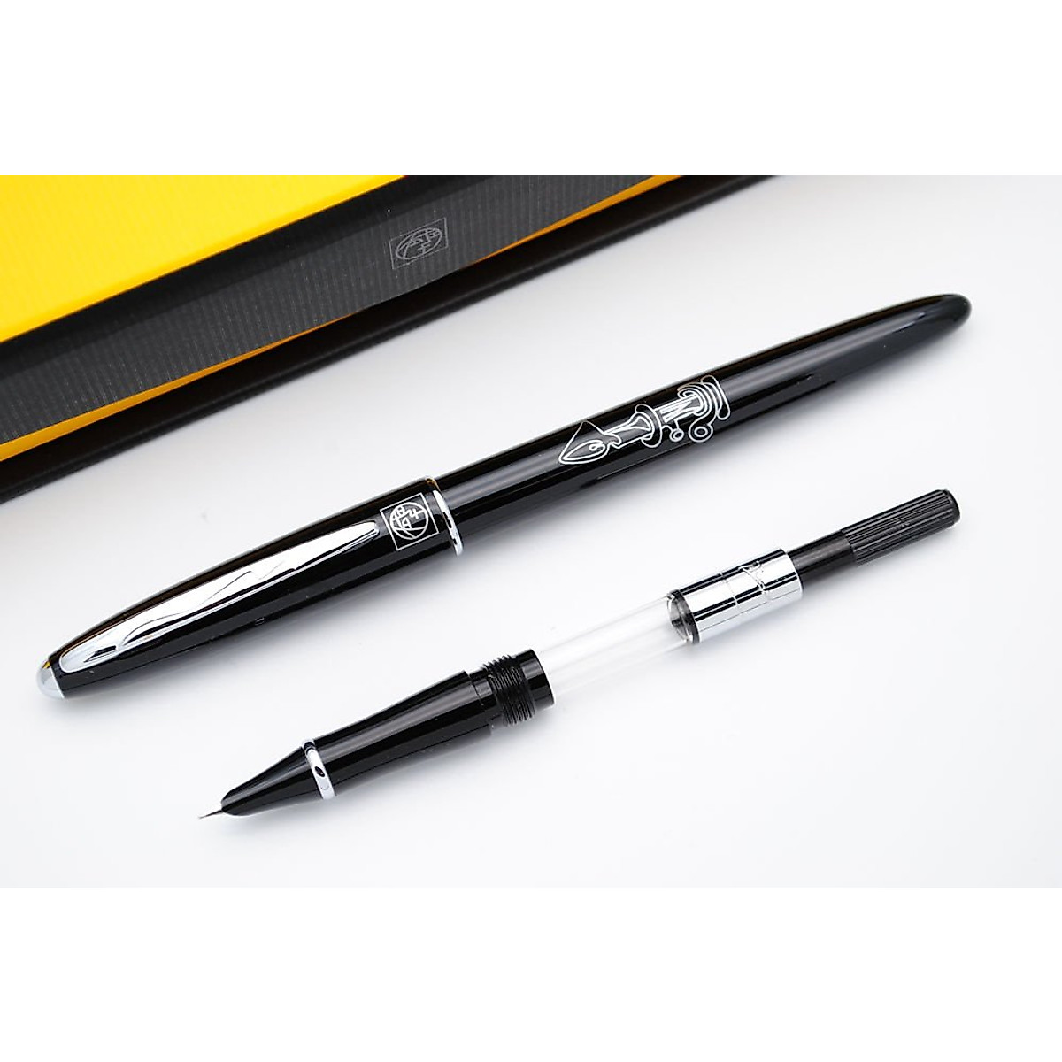Picasso 606 Ultrafine Accounting Fountain Pen EF Nib Original Box (Black)
