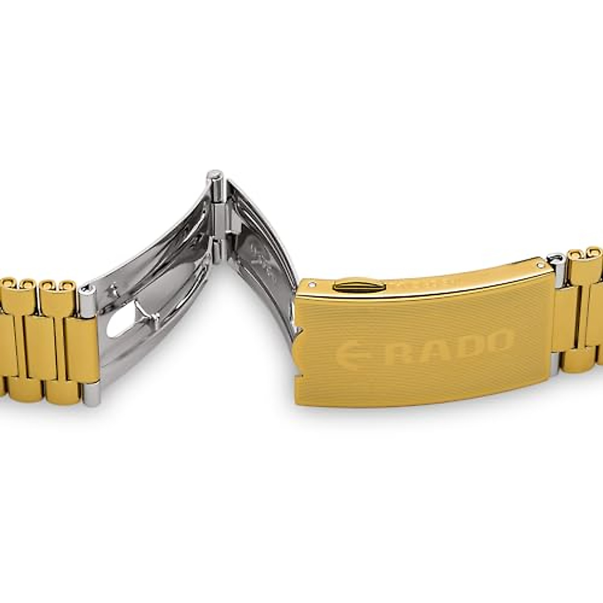 Rado DiaStar Original Swiss Automatic Watch with Stainless Steel Strap, Gold, 21 (Model: R12064253)