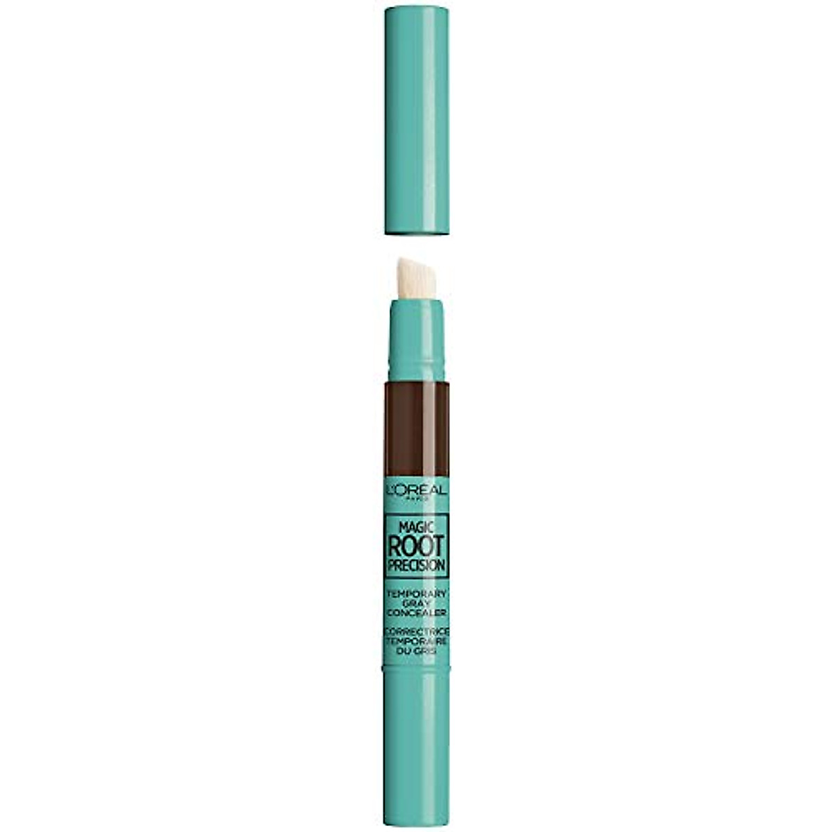 L’Oréal Paris Magic Root Precision Temporary Gray Hair Color Concealer Brush, 5 Medium Brown, 0.05 fl; oz.