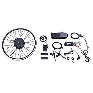DCEHKR E-Bike Conversion Kits 36V Electric Bike Front Hub Conversion Kit with Brushless Gear Motor 500W Electric Bicycle Conversion Kits Suitable for 24-inch Front Wheel E-Bike