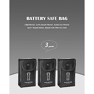 Arzroic Battery Safe Bag Fireproof Battery Protector/Case Accessories for DJI Mavic 3