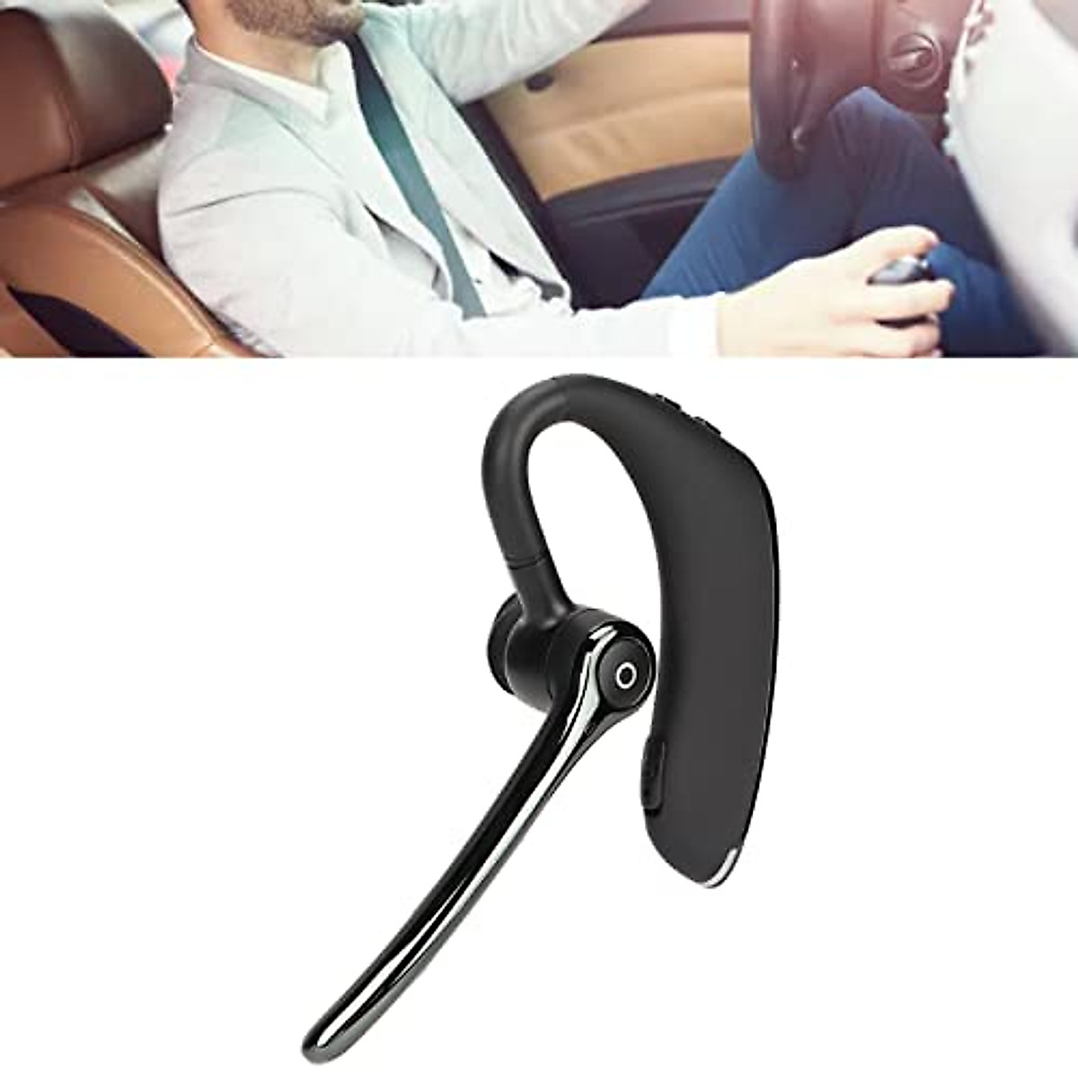 Ear Hanging Headphones, Bluetooth Headphones F910 Wireless Wrap Around Earphones Bluetooth 5.0 Single Ear Business Headphones with Noise Cancelling Microphone, Stylish Open Ear Headphones