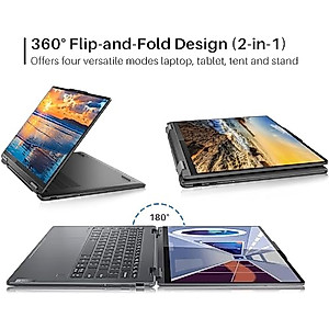 Lenovo Yoga 7i 2-in-1 Convertible Laptop, 14" 2.2K Touchscreen flip, 16GB LPDDR5, 1TB SSD, Intel Core i7-1355U, Intel Iris Xe Graphics, WiFi 6, Backlit KB, Fingerprint, 12 Hours Life, Win 11