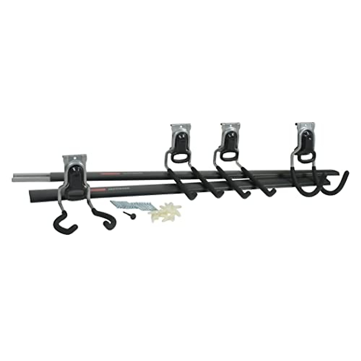 Rubbermaid FastTrack Garage Storage System Tool Hanging Kit, Garage Organization, Wall Mount Holder for Garden Lawn Tools
