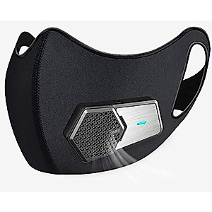 Ruishenger Personal Wearable Air Purifiers Maskes,Portable Mini air Purifier,Cycling,Running,Mountaineering,Outdoor sports,Tourism (SET,Black)