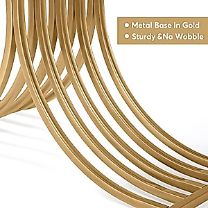 LITTLE TREE 41 inches Gold Entryway Console Table, Sofa Table Accent Table for Living Room