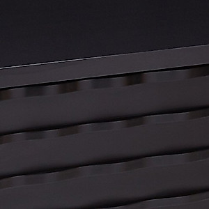 King's Brand Black Finish Wood Wave Design Dining Room Kitchen Table