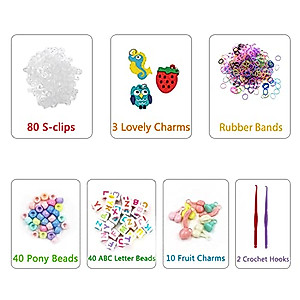 1850+ Loom Bands in 32 Variety Colors, Loom Bracelet Refill Set with Premium Quality Accessories for Kids Boys & Girls, Rubber Bands Bracelet Kit