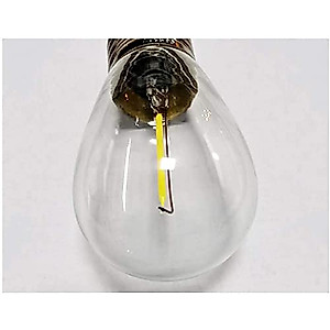 S14 LED Bulb String Light Bulbs Equivalent 7 Watt Daylight White 6000K 0.65W E26 LED Edison Replacement Light Bulbs for Indoor Outdoor String Lights, Clear Plastic, 120V(25-Pack)