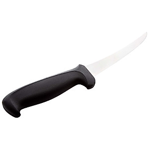 Mundial 6-Inch Curved Semi-Stiff Boning Knife, Black