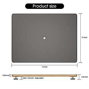Jeezfee Leveling Board for Epoxy Resin & Art & Working Surface, Resin Leveling Table, 16" x 12" Adjustable Self Leveling Epoxy Resin Table, Resin Supplies, Acrylic Pouring Tool