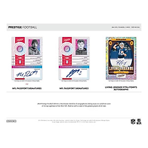 2024 Prestige Football Panini Trading 30 Cards Fat Pack (Box Nix, Jayden Daniels, Malik Nabers Rookie Cards)