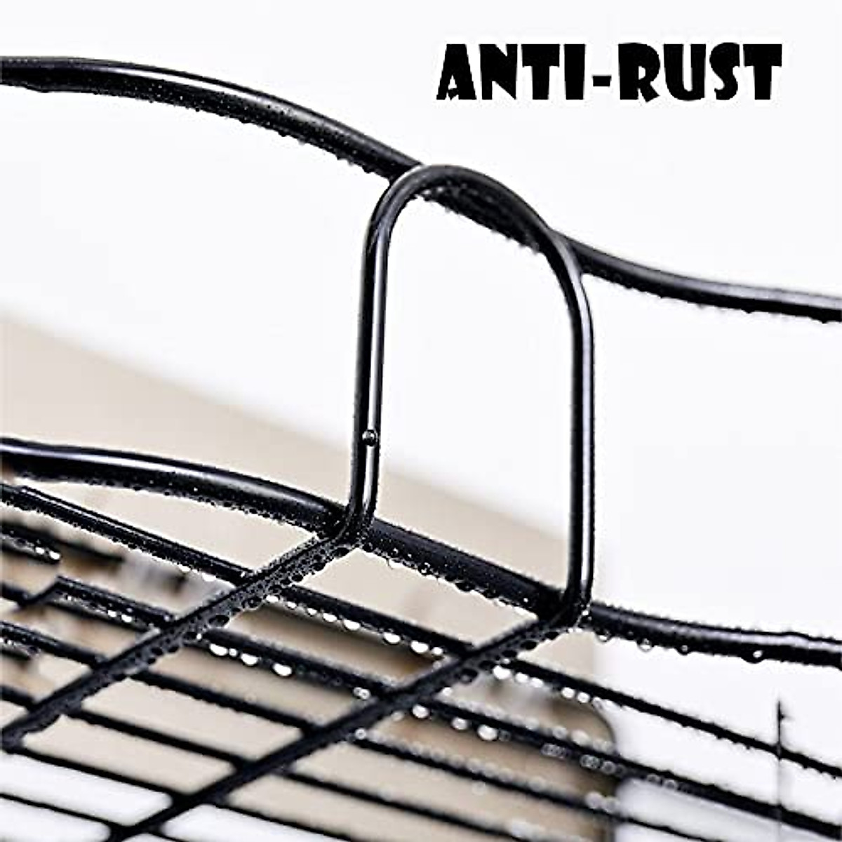 Totruning Corner Shower Caddy Adhesive Shelf Bathroom Shower Organizer Shower Storage for Inside Shower Wall Mounted No Drilling Stainless Steel Shower Holder Rack for Bathtub and Kitchen (Black)